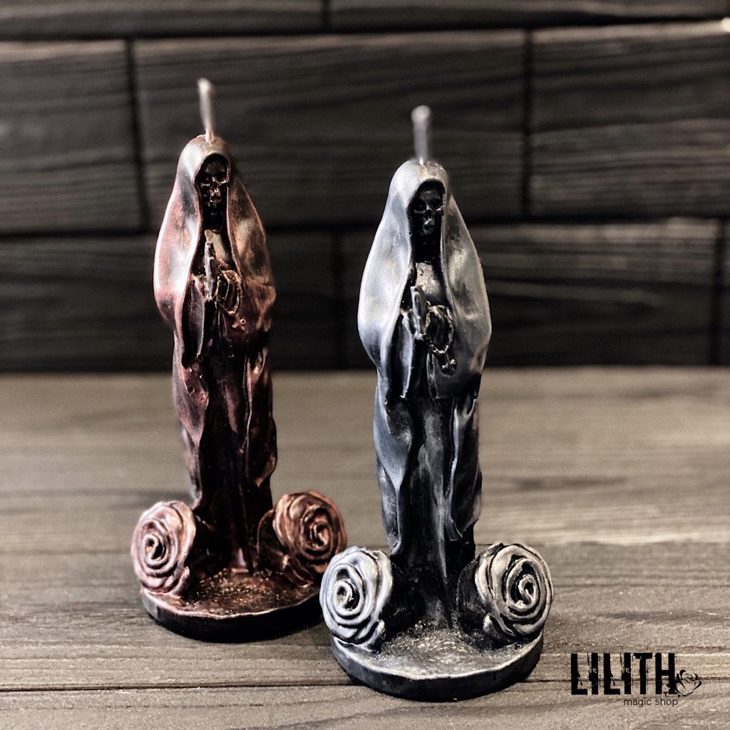 Santa Muerte (Holy Death) Ritual Beeswax Candle - Lilith Magic Candles