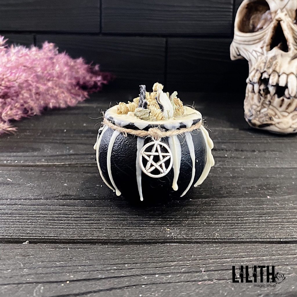 Cauldron Beeswax Ritual Candle “Witch’s Strength” of the Series “Witch ...