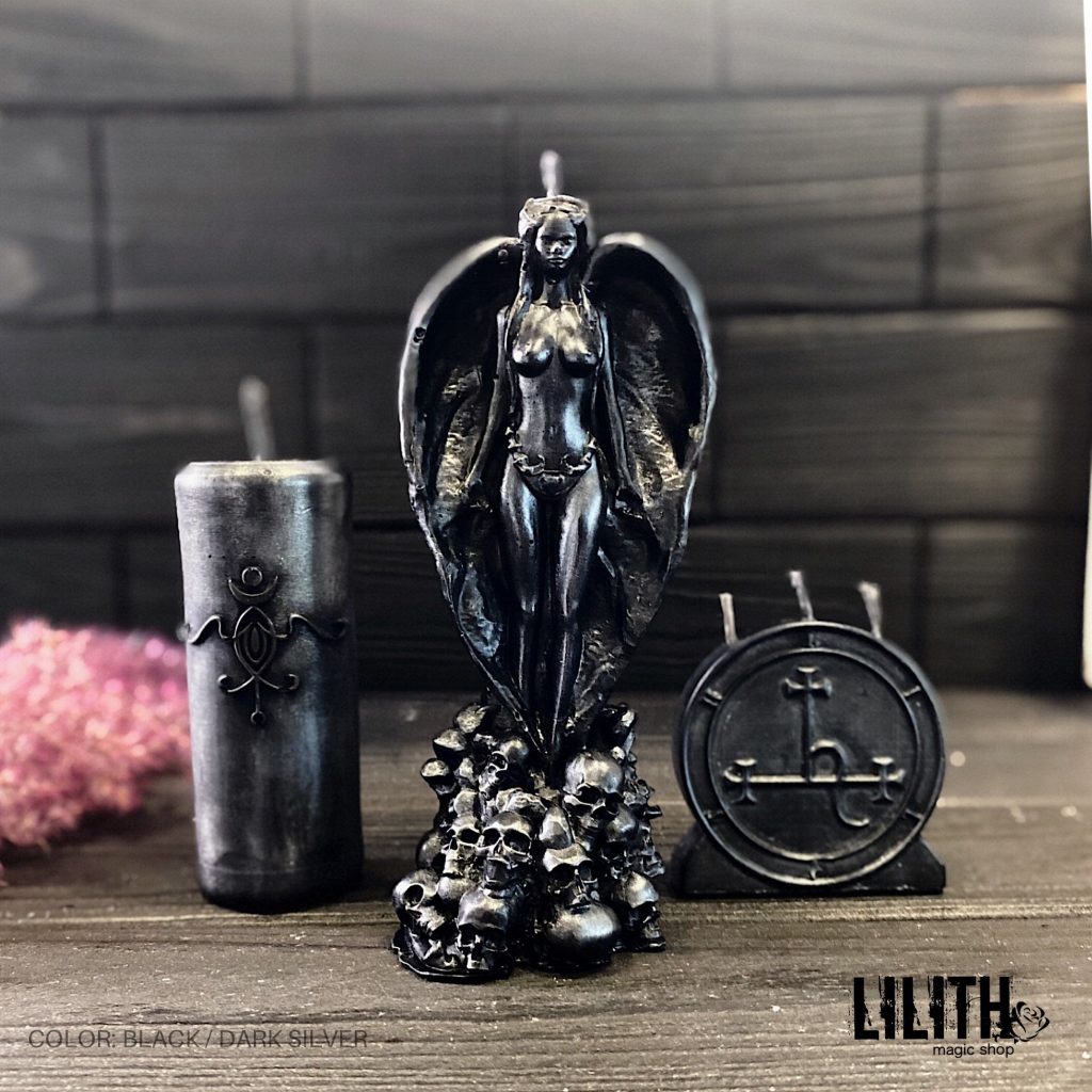 Set of 3 Lilith Beeswax Ritual Candles - Lilith Magic Candles