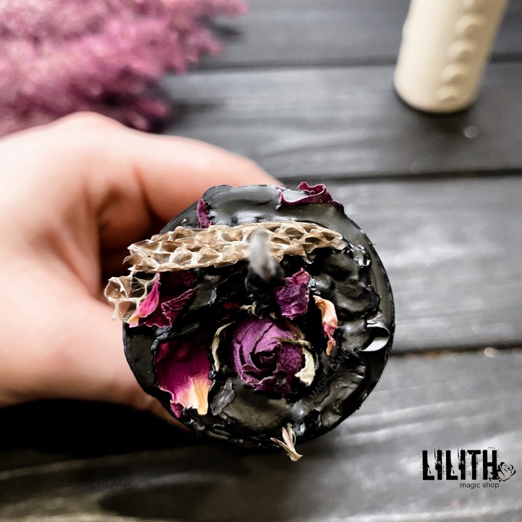 Goddess Beeswax Ritual Candle with Herbs and Essential Oils - Lilith ...