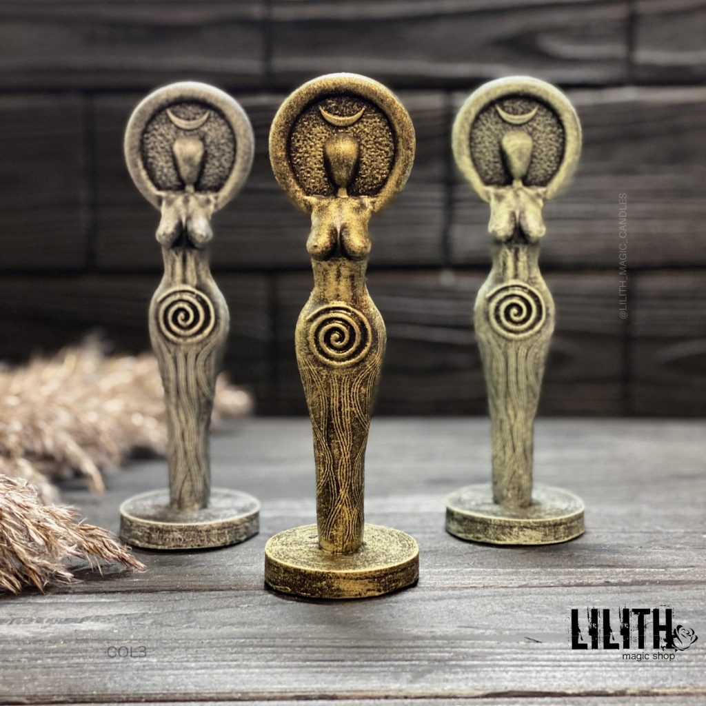 Goddess Wiccan Gypsum Figurine - Clear Varnish Finish - Lilith Magic ...