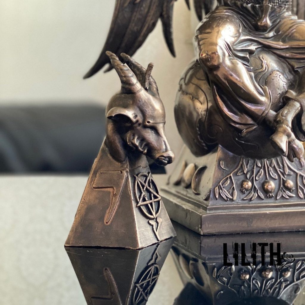 Baphomet Big 5.5 Inches Height Ritual Beeswax Candle - Lilith Magic Candles