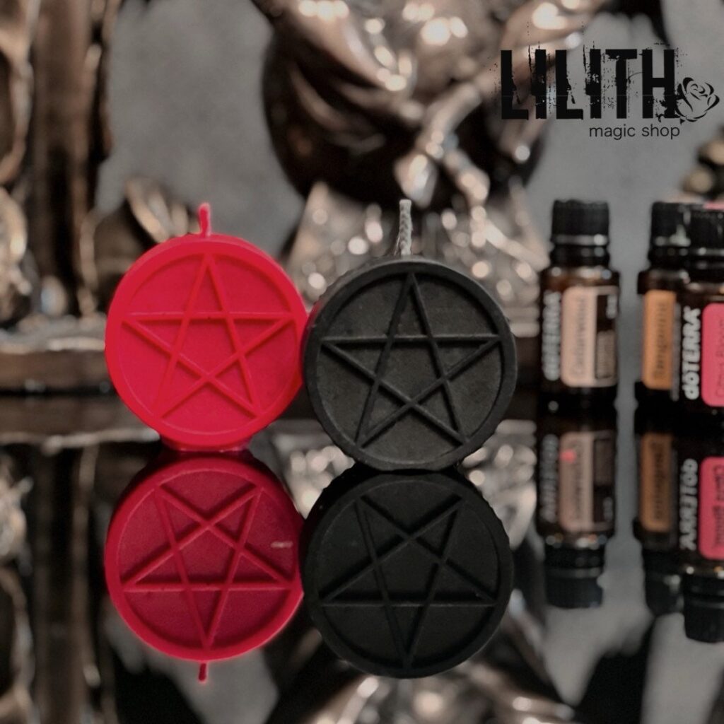 Pentagram Beeswax Ritual Candle with dōTERRA Essential Oils - Lilith ...
