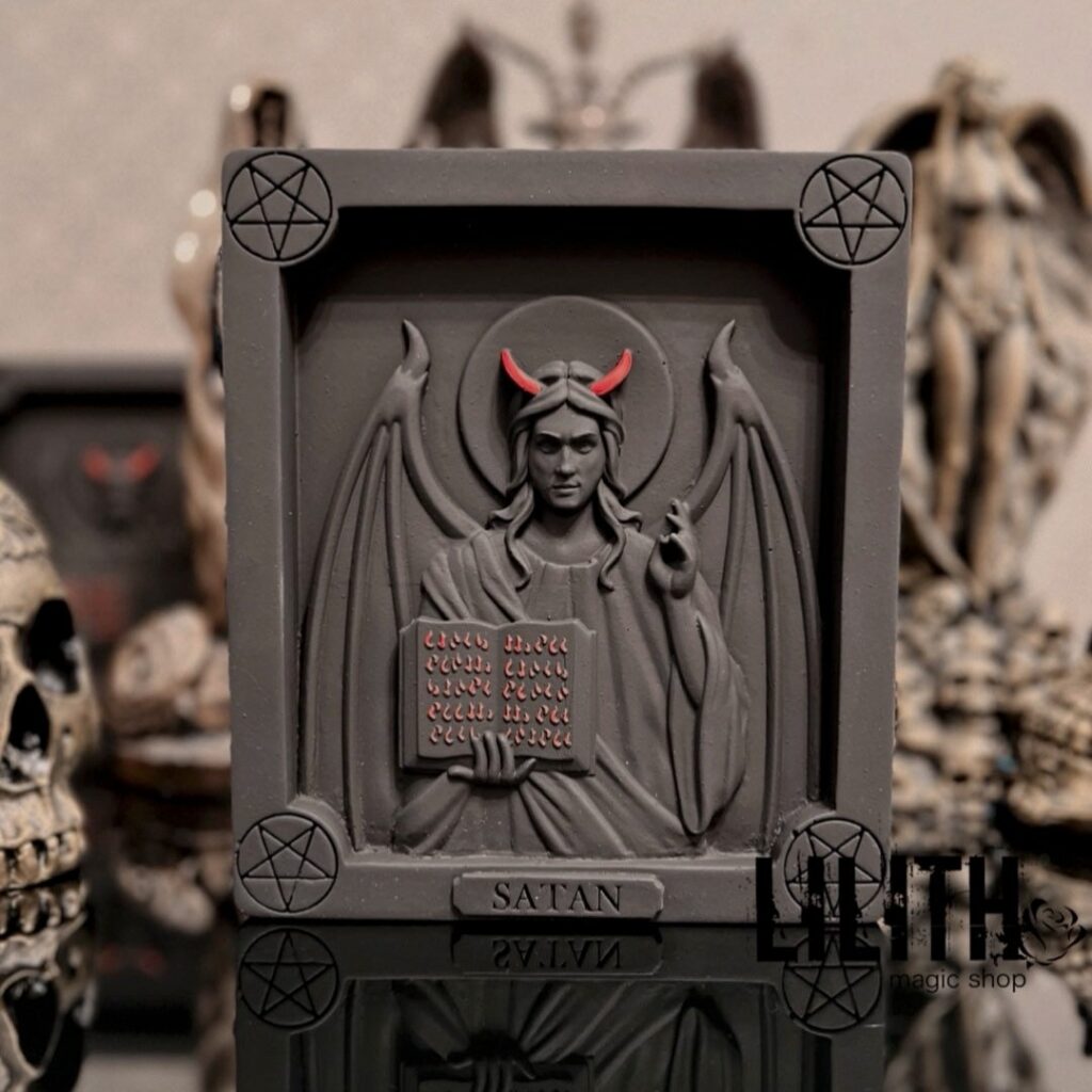 Satan Black Gypsum Icon for Appealing to Satan or Strengthening Black ...