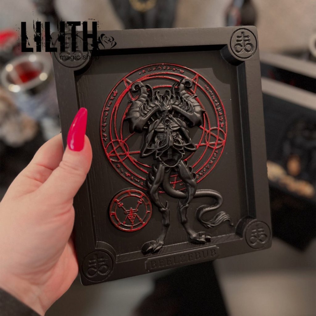 Beelzebub Demon Wooden Icon - Lilith Magic Candles