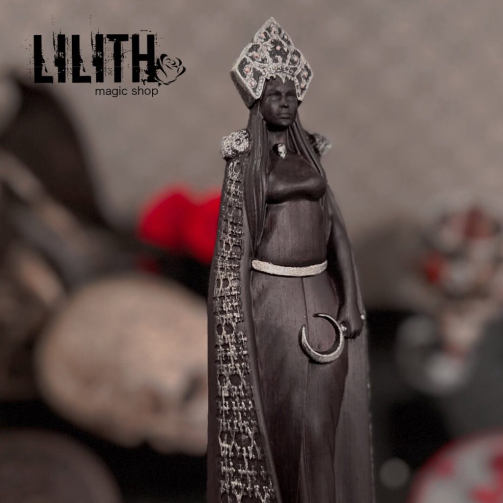 Slavic Death Goddess Mara Wooden Wooden Figurine with the Symbol of ...
