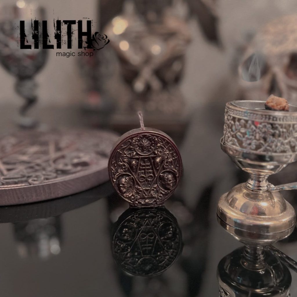 Leviathan Double-Sided Beeswax Ritual Candle - Lilith Magic Candles