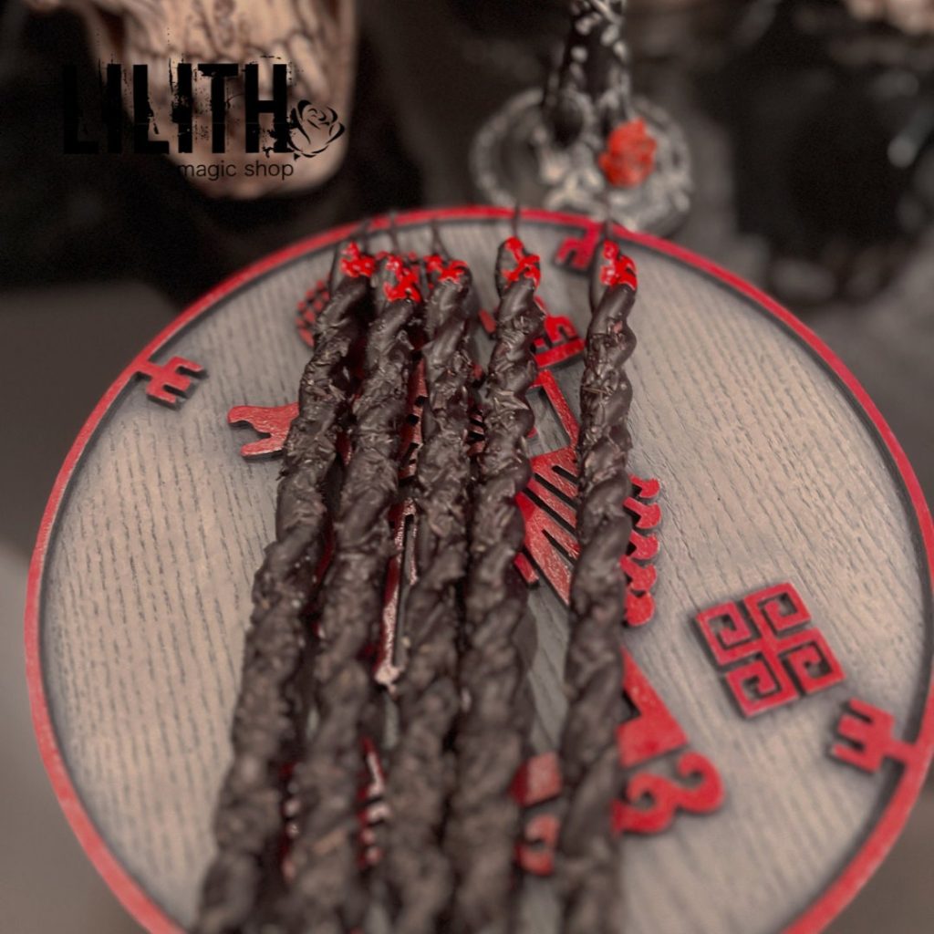 5 Cleansing & Protection Twisted Beeswax Ritual Candles with Slavic ...