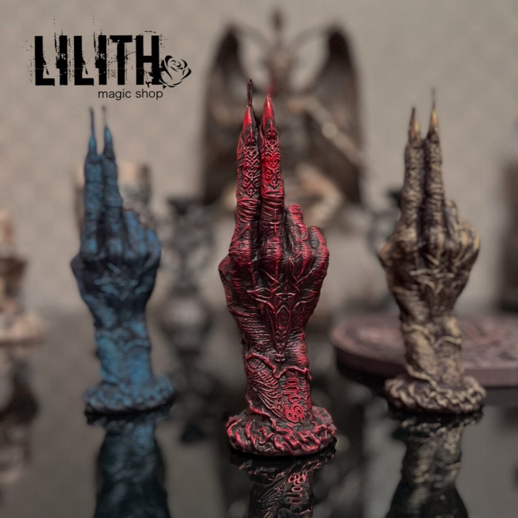 Blessing of Baphomet Beeswax Ritual Candle - Lilith Magic Candles