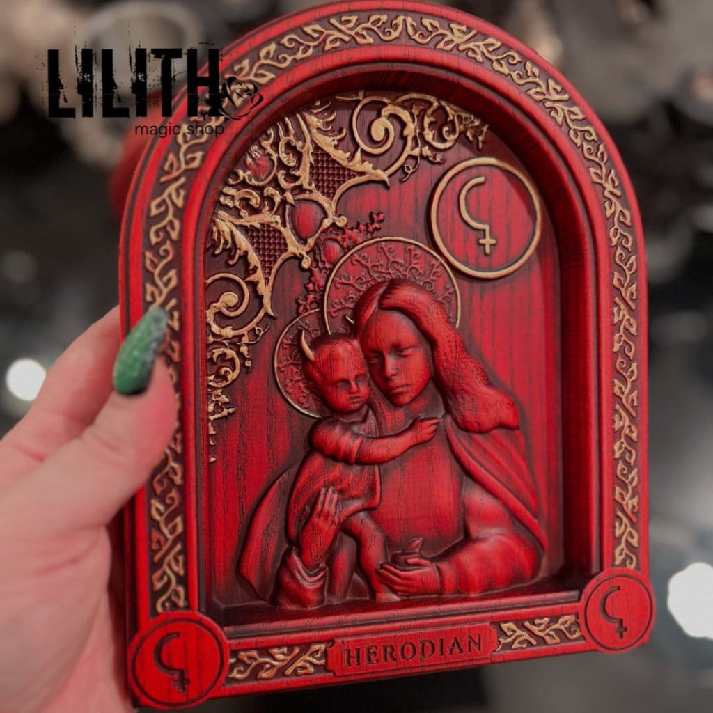 Black Magick Wedding Wooden Icons for Powerful Black Magick Love ...