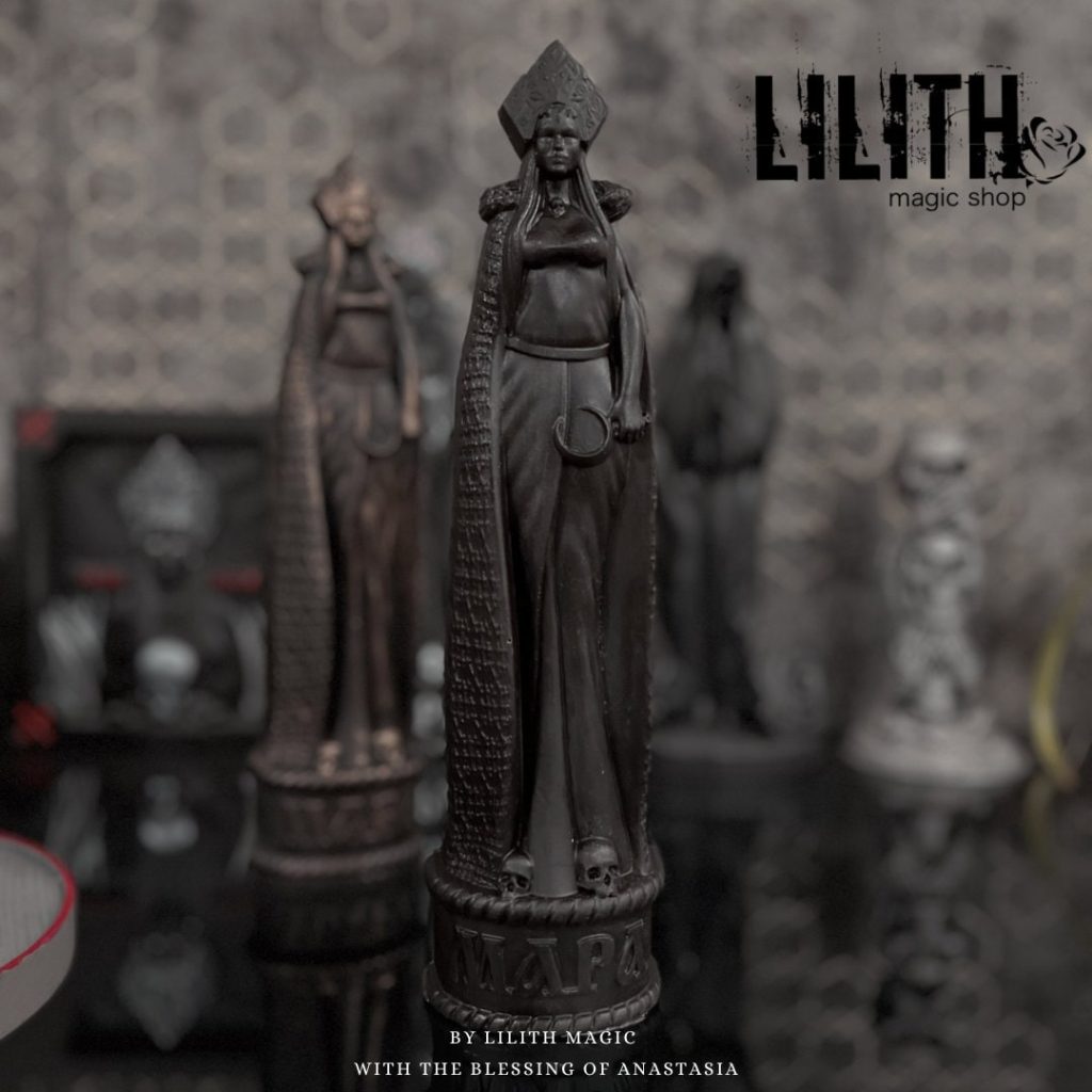 Slavic Death Goddess Mara Beeswax Ritual Candle - Lilith Magic Candles