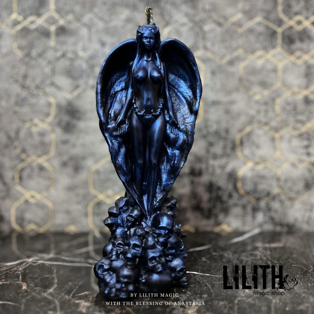 7.8" Lilith Beeswax Ritual Candle (20 cm) - Lilith Magic Candles