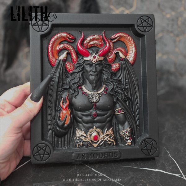 🔥 Дерев’яна ікона Короля Асмодея — Ars Goetia 🔥 - Магазин Магії LILITH