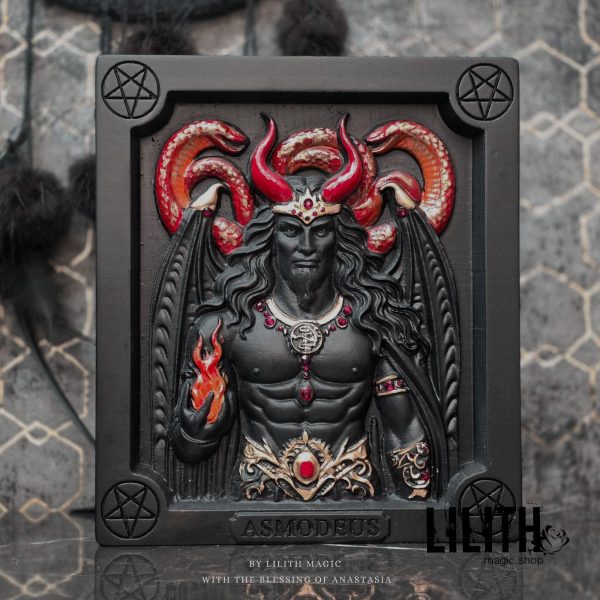 🔥 Дерев’яна ікона Короля Асмодея — Ars Goetia 🔥 - Магазин Магії LILITH